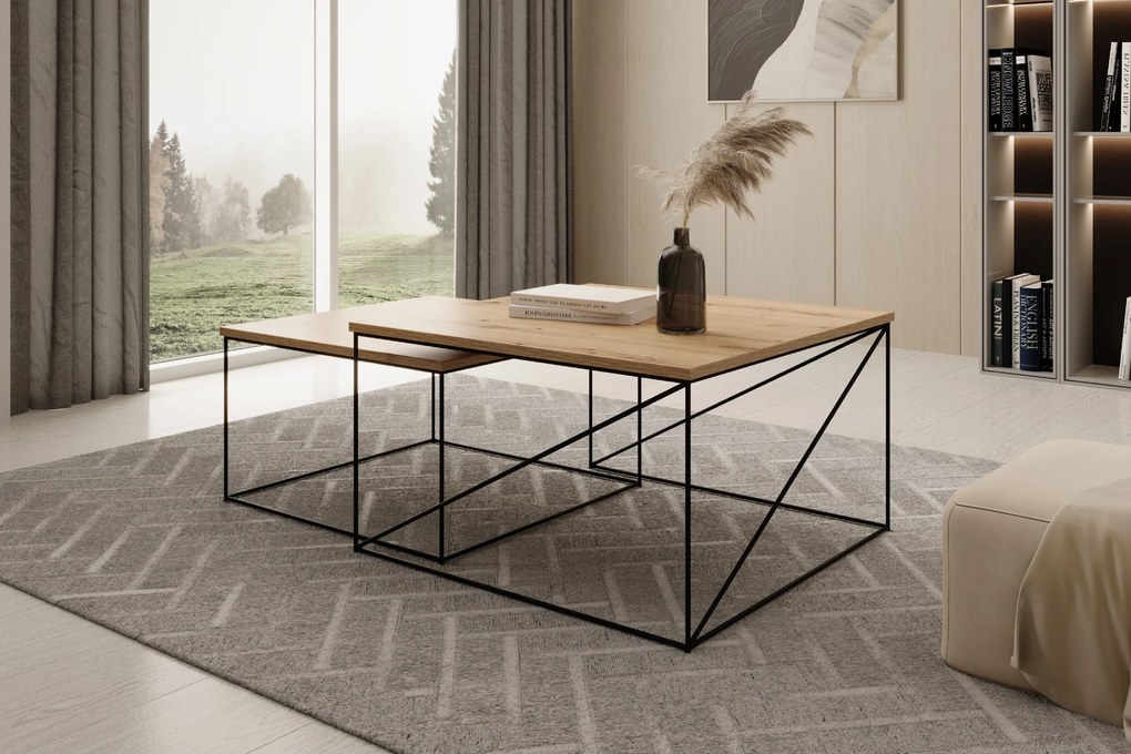 ADRK Furniture Konferenční stolek 2v1 Licco CT-LIC-B-A