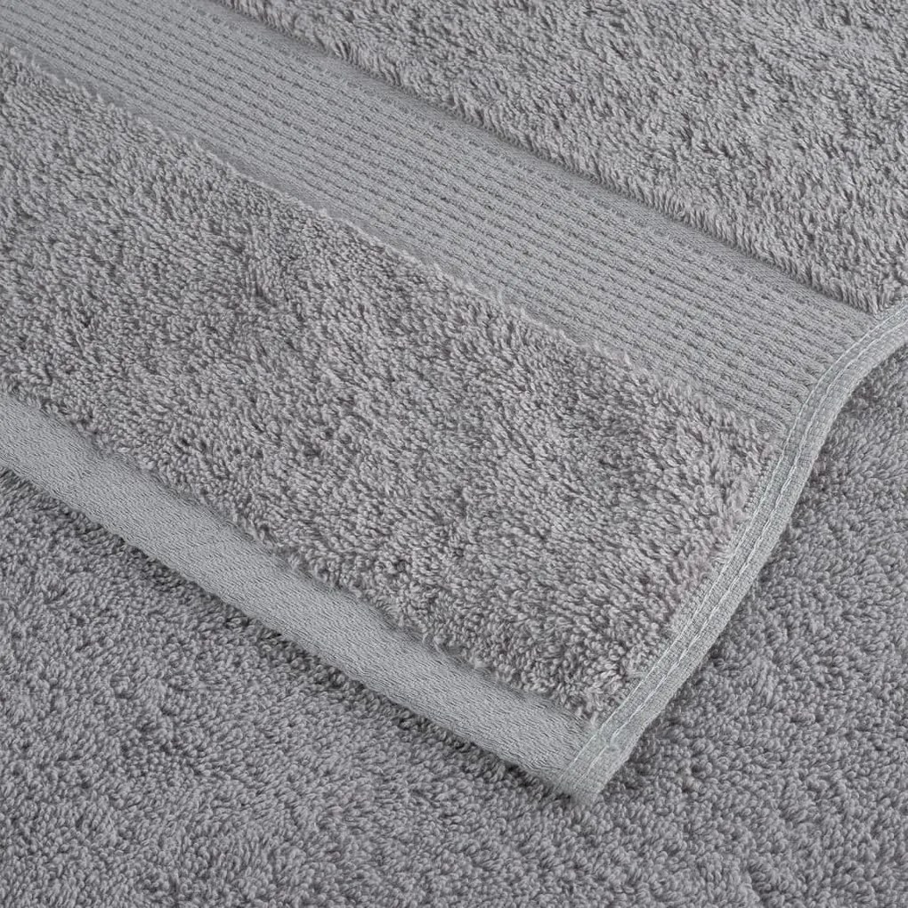 Prémiové saunové osušky SOLUND 4 ks šedé 80x200 cm 600 g/m² 137315
