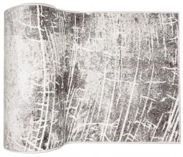 Běhoun moderní abstraktní NIL 8007 4 644 šedý béžový bílý Rozměr: 60 cm