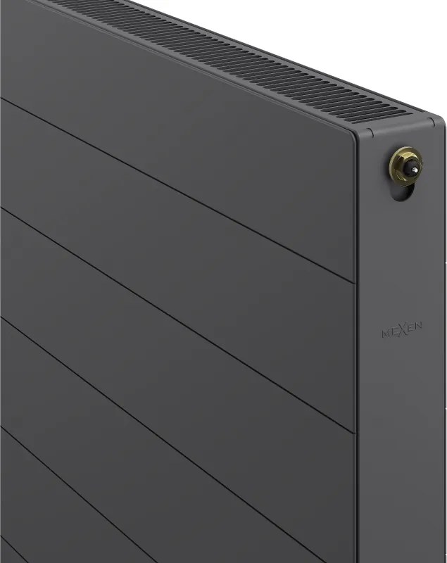 Mexen, Mexen Line CVL21 panelový radiátor 500 x 1400 mm, spodní připojení, 1412 W, antracit - W621L-050-140-66
