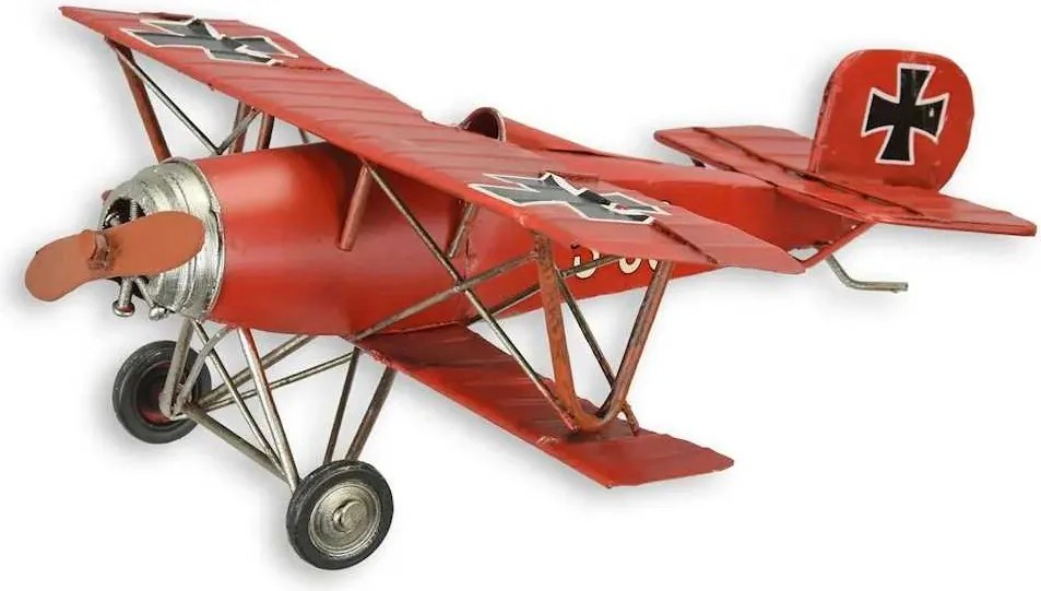 Plechový model letadla Red Baron