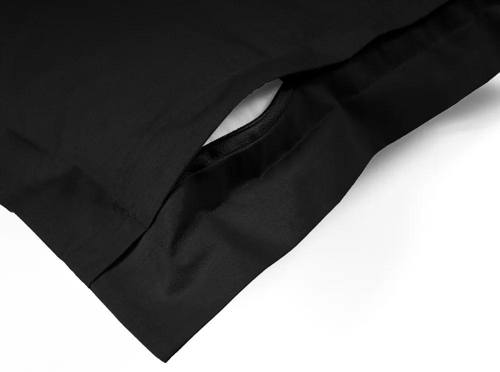Biante Bavlněný povlak na polštář s lemem Moni MOD-506 Černý 40 x 60 cm