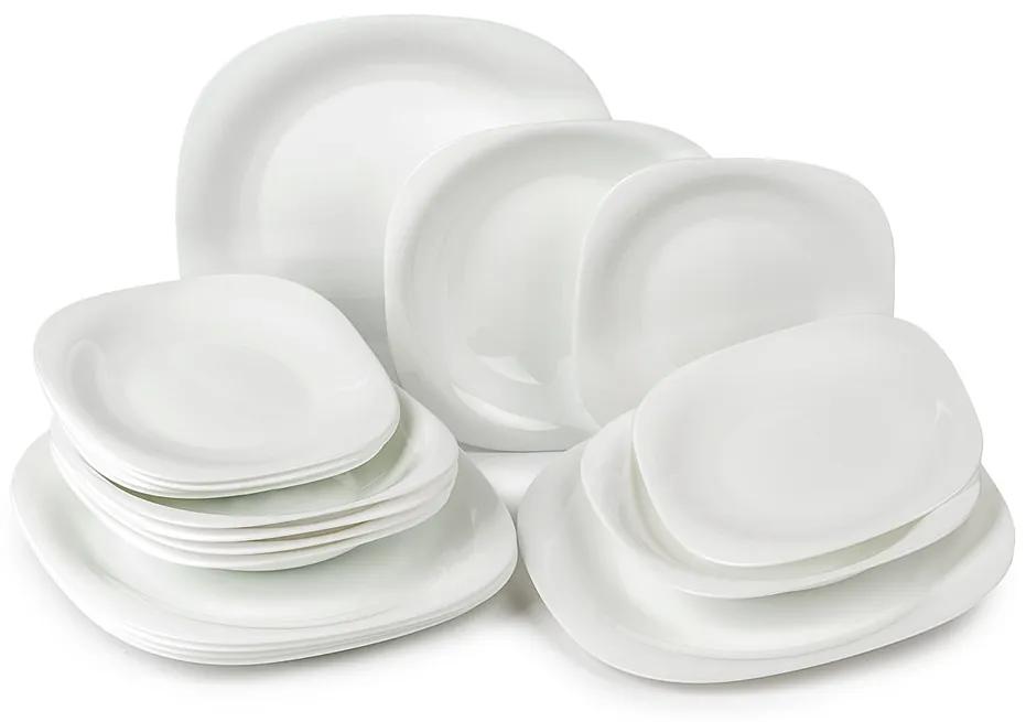 Luminarc Carine bílá souprava talířů 18 ks