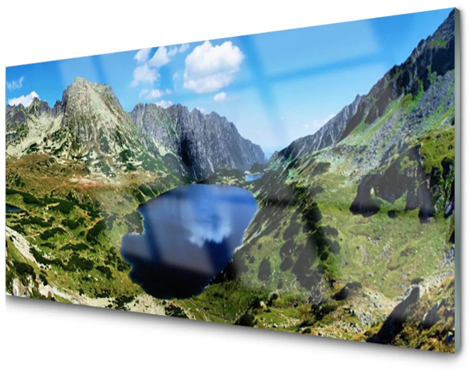 Plexisklo obraz Hora Jezero Krajina