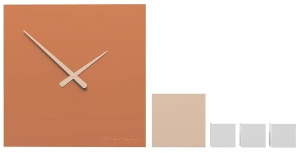 Designové hodiny 10-325 CalleaDesign (více barevných variant) Barva terracotta (cihlová)-24