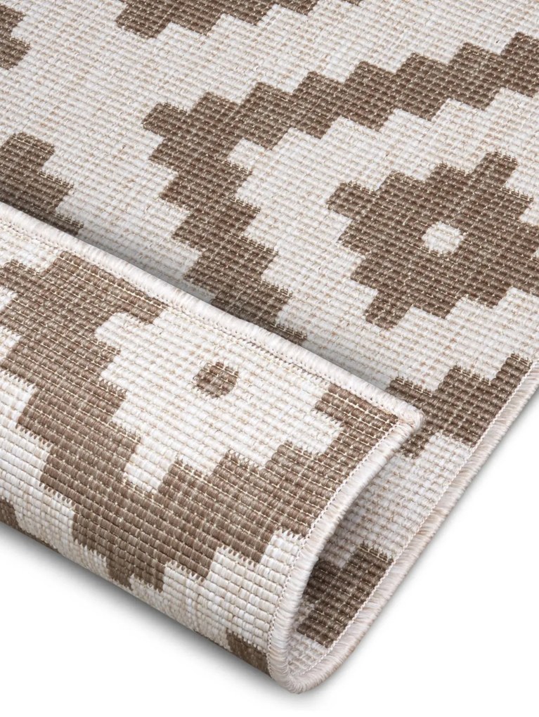 NORTHRUGS - Hanse Home koberce Kusový koberec Twin-Wendeteppiche 105460 Linen – na ven i na doma - 80x150 cm