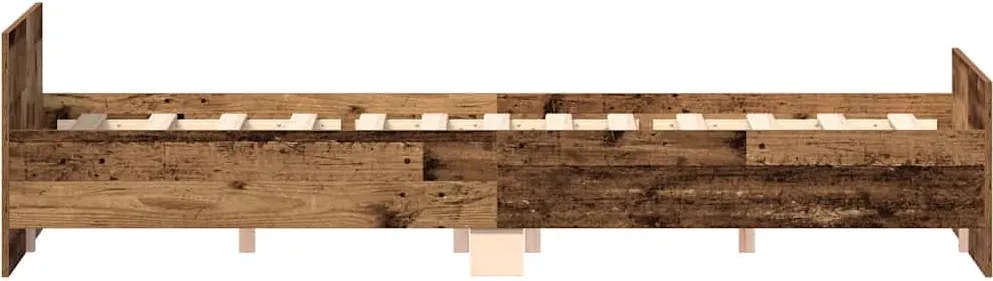 Rám postele bez matrace Staré dřevo 140x200cm Technické dřevo 3328740