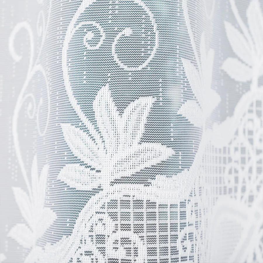 Dekorační oblouková krátká záclona na žabky JOWITA 100 bílá 250x100 cm MyBestHome