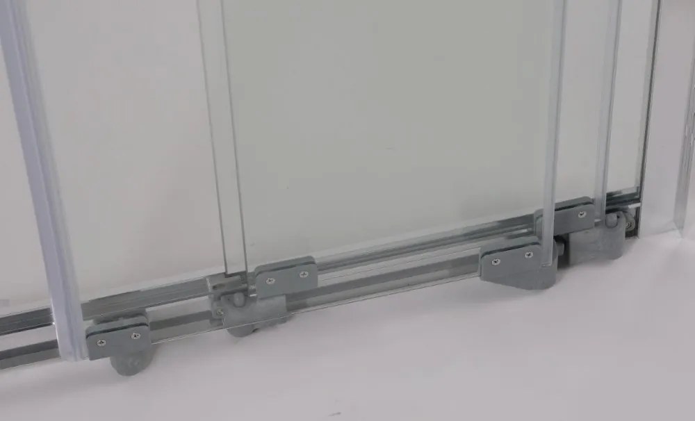 Olsen Spa 3-dílné sprchové dveře do niky CUNTIS Barva rámu - Chrom/Leštěný hliník (ALU), Rozměr A - 80 cm, Směr zavírání - Univerzální Levé / Pravé, Výplň - Čiré bezpečnostní sklo - 5 mm OLBMELID80CC