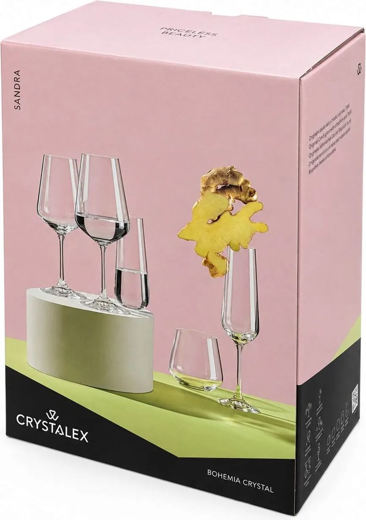 Crystalex Sklenice na sekt Sandra 200 ml 6 ks