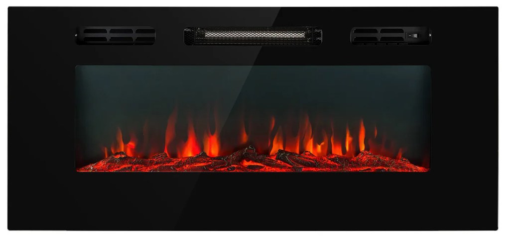 Klarstein Galeras, elektrický krb, nástěnný a vestavný, 1800 W, LED, 3 barvy, časovač