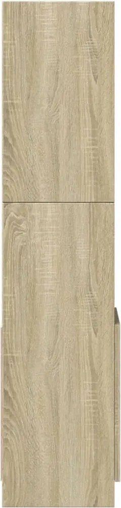 Skříň highboard dub sonoma 92 x 33 x 140 cm kompozitní dřevo 3309611