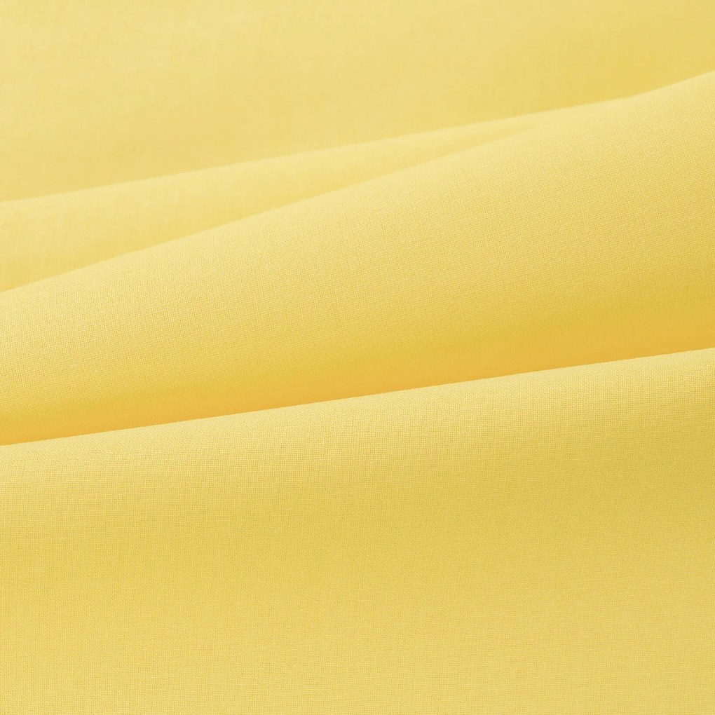 Goldea bavlněné povlečení duo - louka na zelené režné se žlutou 200 x 200 a 2ks 70 x 90 cm
