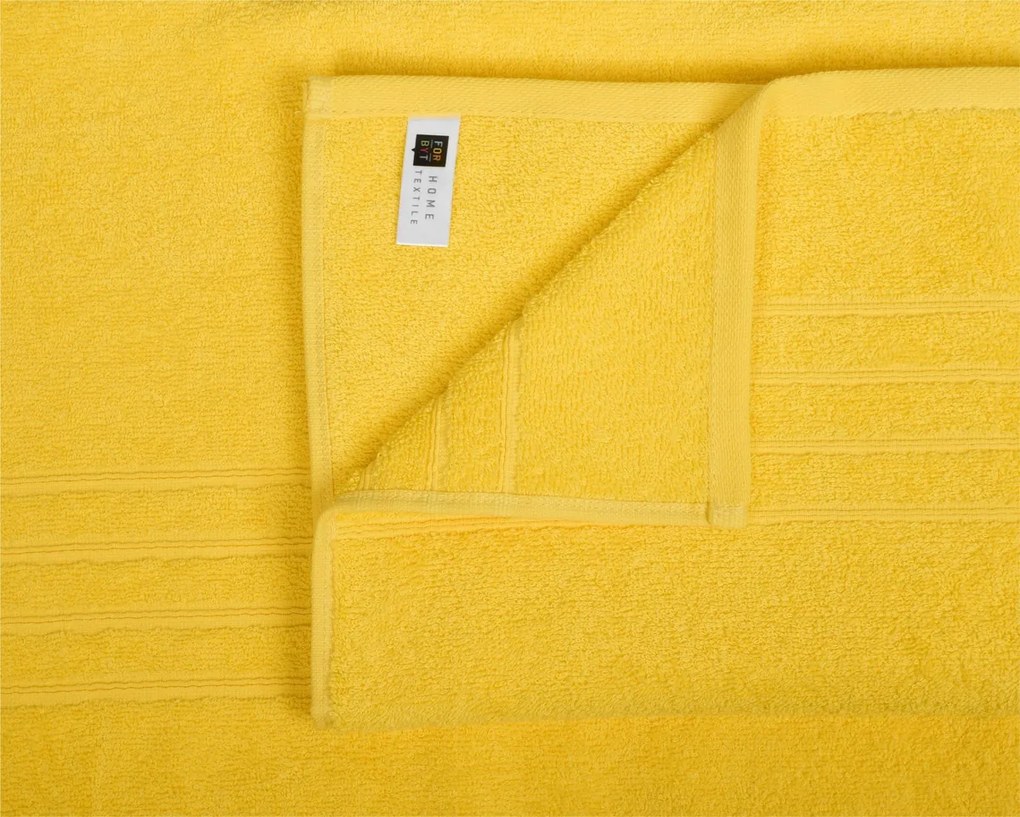 Bavlněný ručník a osuška, Finer žlutý 70 x 140 cm