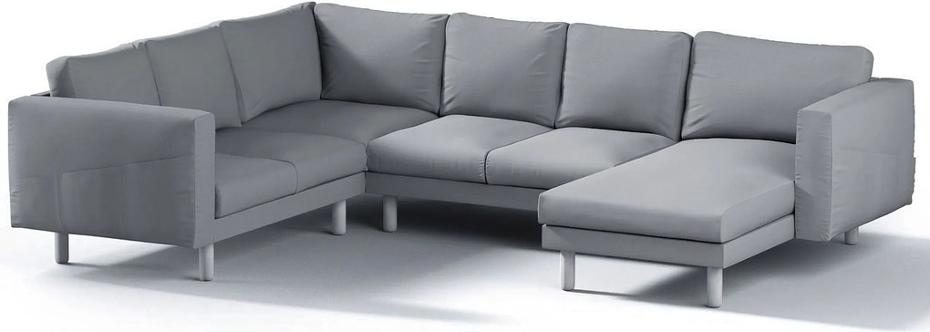 Potah na pohovku IKEA Norsborg rohová, 5-místná se šezlongem barva šedá