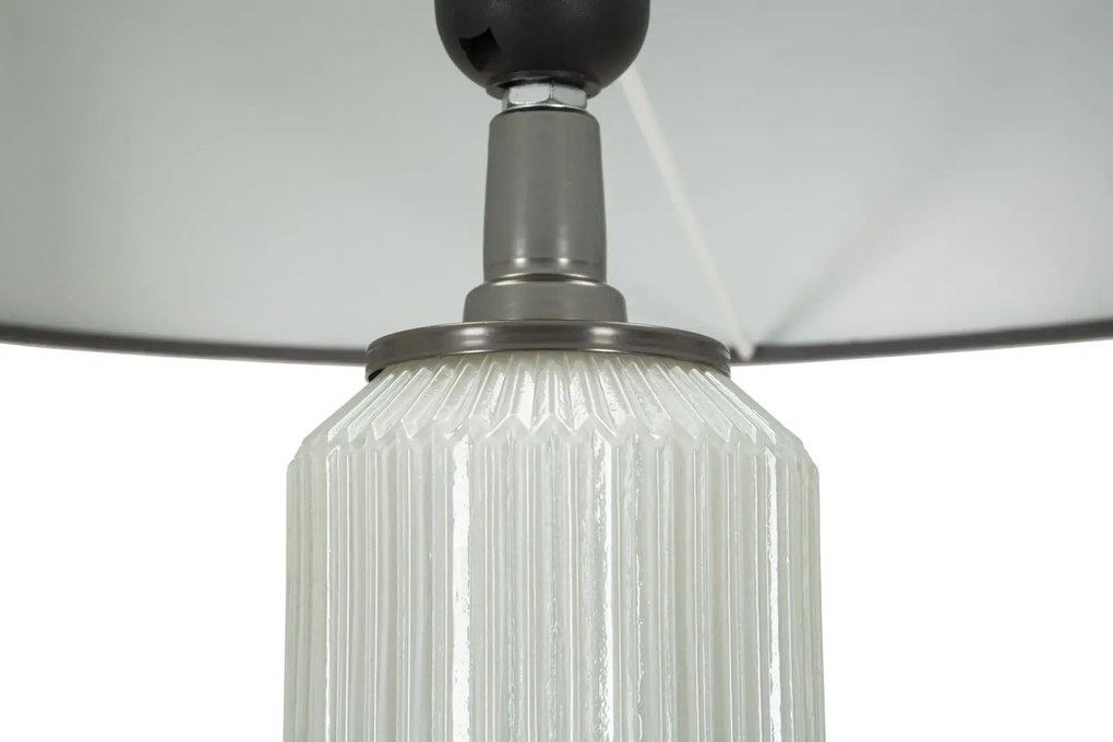 Stojací lampa Bright 164 cm šedá/bílá