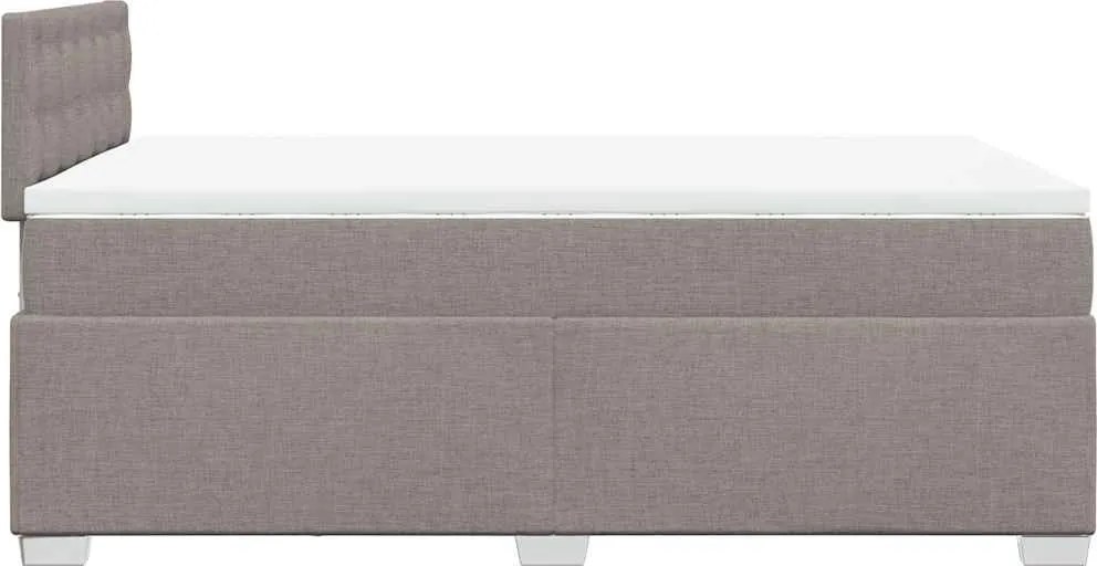 Box spring postel s matrací taupe 120x190 cm textil 3285845