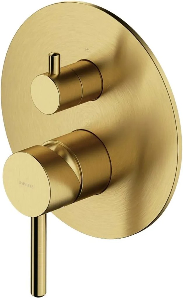 OMNIRES Y - Baterie pod omítku, pro 3 spotřebiče, kartáčovaná mosaz Y1248ROBSB