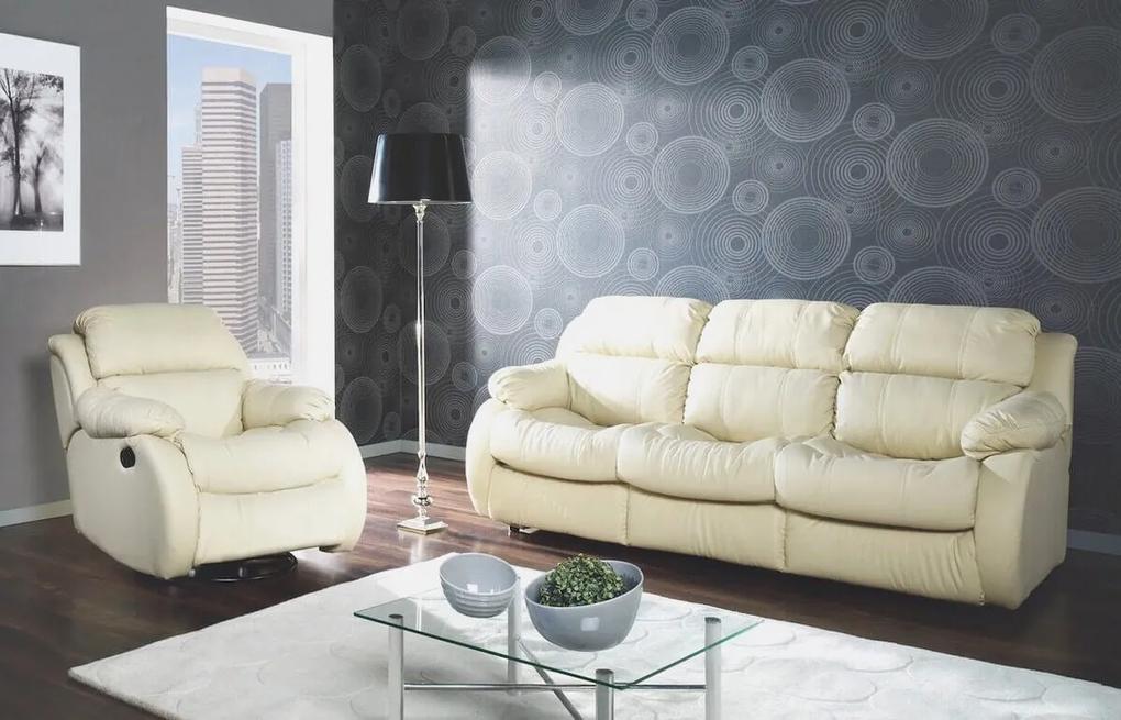 Casarredo - Komfort nábytek Relaxační polohovací křeslo ROOSEVELT PLUS BLOCK kůže/ekokůže | potah: kůže Cappuccino