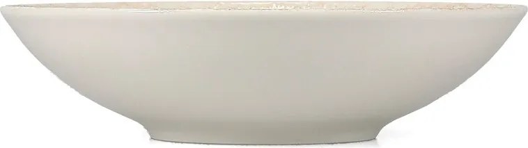 Světle šedý hluboký porcelánový talíř ø 21 cm Nuance – BonBistro