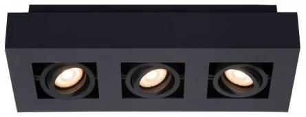 LUCIDE XIRAX Ceiling Light 3xGU10/5W LED DTW Black bodové svítidlo, bodovka