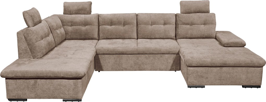 XXXLutz SEDACÍ SOUPRAVA, textil, šedohnědá Livetastic - Sedací soupravy - 002220057610