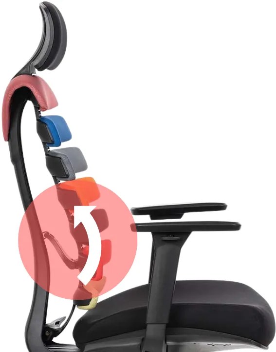 MERCURY Ergonomická kancelářská židle LOMAX - barevná látka / nosnost 150 kg