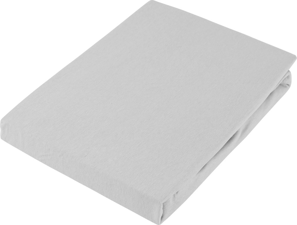 XXXLutz ELASTICKÉ PROSTĚRADLO, žerzej, barvy stříbra, 180/200 cm Esposa - Prostěradla - 007960003012