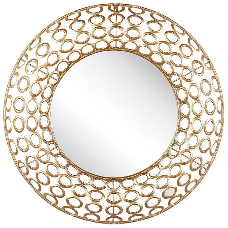 Nástěnné zrcadlo Bristol (zlatá). 1078172