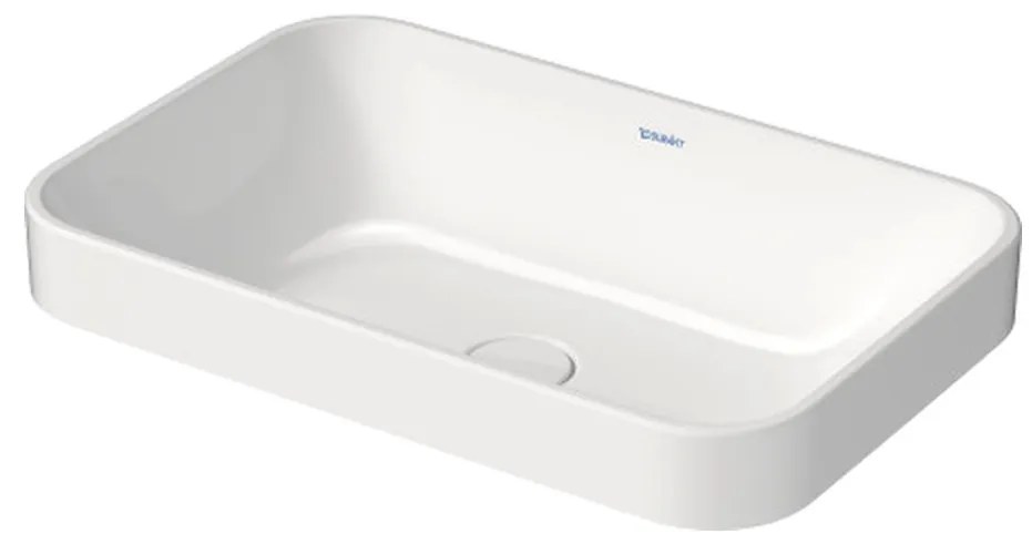 Duravit Happy D.2 Plus - Umyvadlová mísa broušená, 60x40 cm, bílá, 2359600000