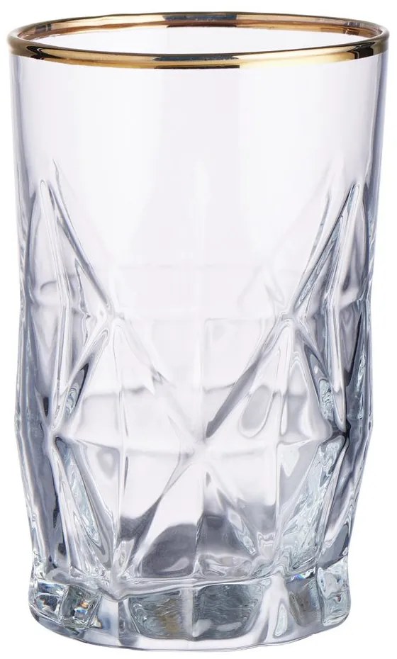 UPSCALE Sklenice na panáka se zlatým okrajem 110 ml