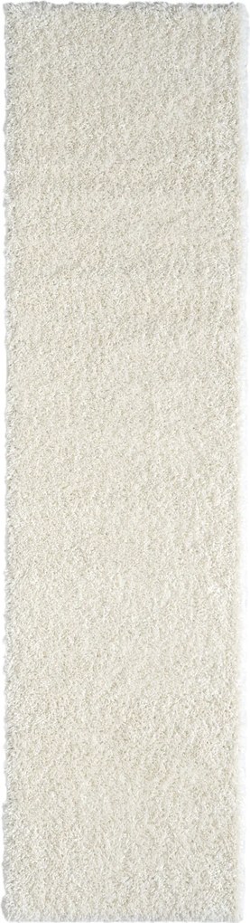 My Flair, Běhoun My Shaggy creme, 80x300, bílá, chodba / předsíň