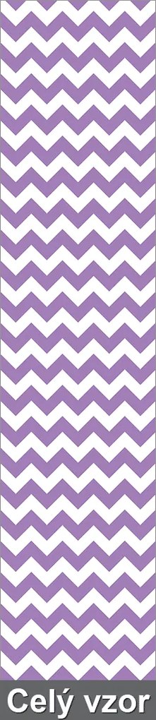 Textilesland Běhoun s motivem ZIGZAG VIOLET