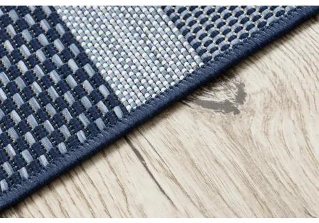 koberec COLOR 47011/309 SISAL Pásy modrý velikost 200x290 cm | krásné koberce cz