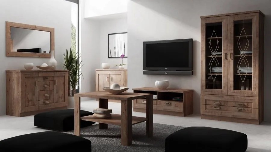 Casarredo - Komfort nábytek Televizní stolek TADEÁŠ T-11 dub lefkas