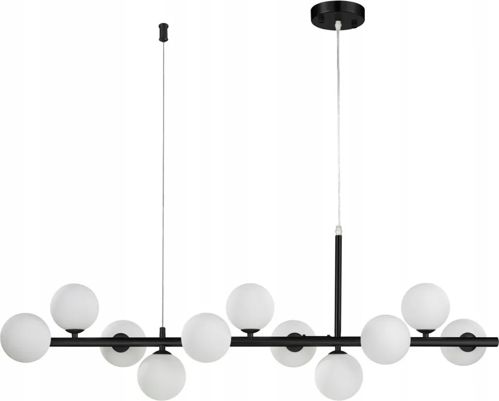 Závěsná lampa Mini Moon černá 100 cm