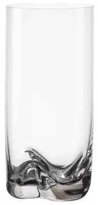 Lunasol - Poháre se šedým dnem Longdrink 350 ml, sada 6 ks - Anno Glas Lunasol Color (322128)