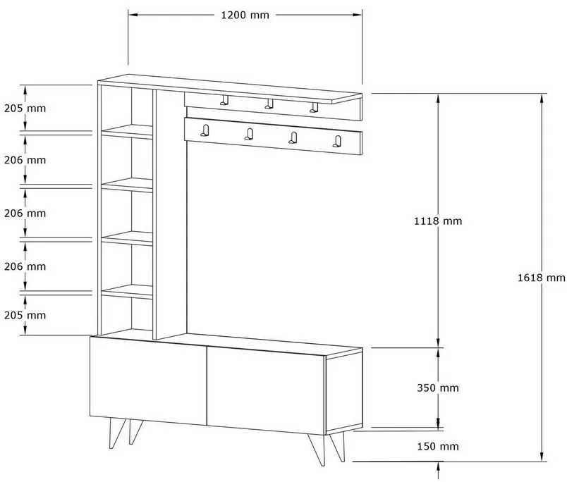Předsíňová sestava Bahar White