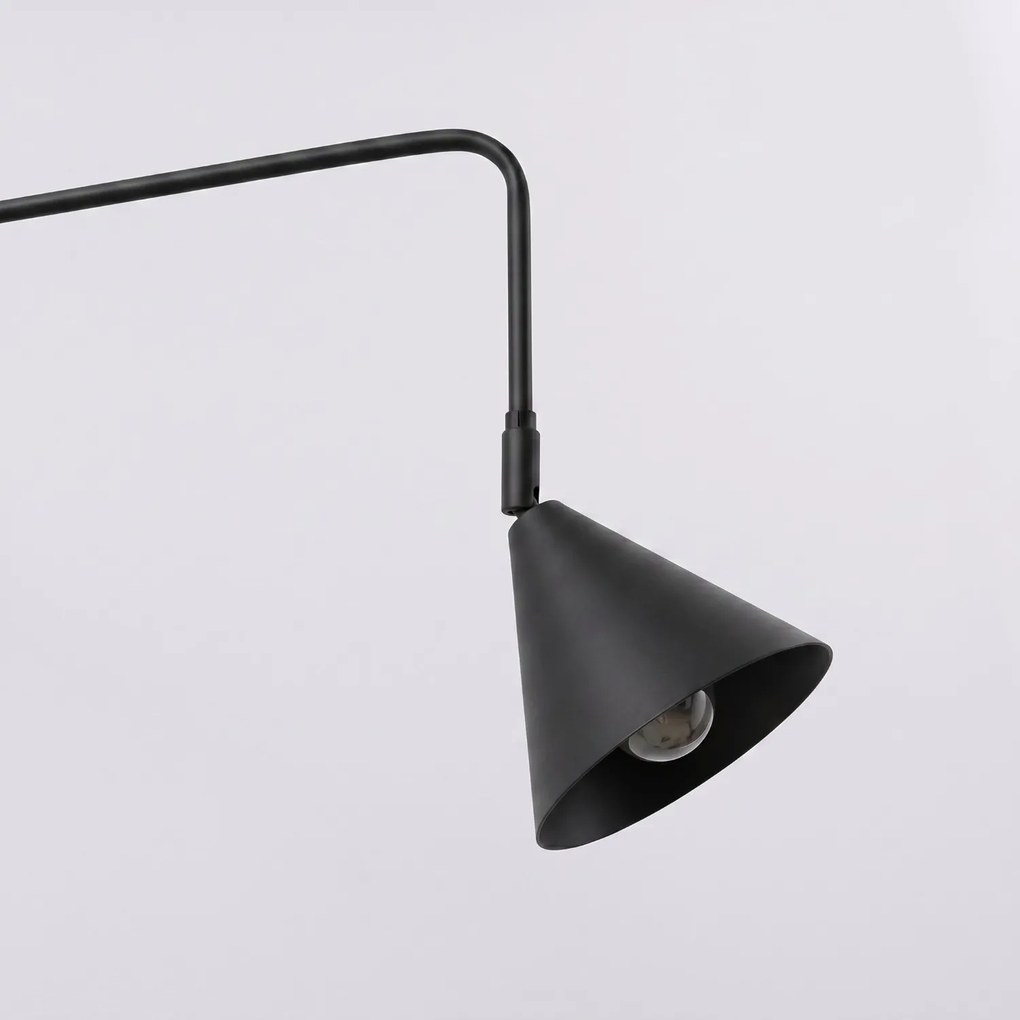 Sollux Lighting Nástěnné svítidlo NOX 1 černé s vypínačem