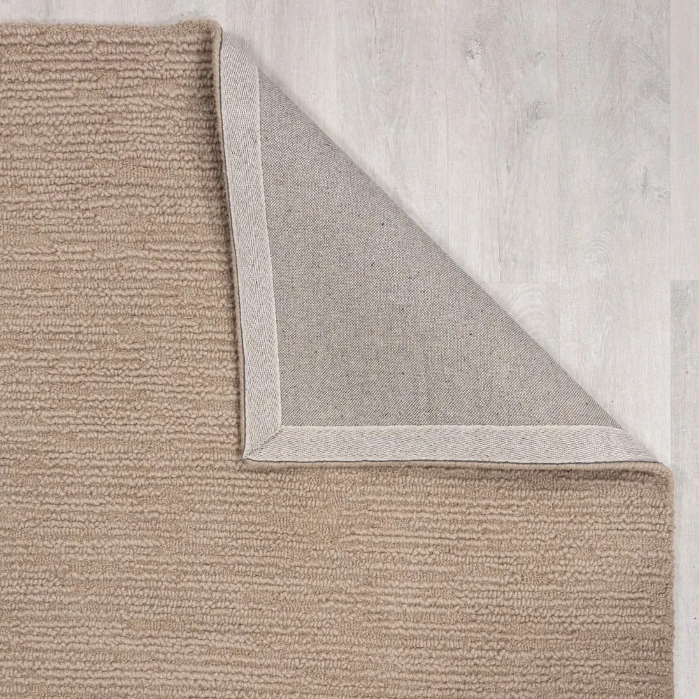 Béžový ručně tkaný vlněný koberec 200x290 cm Harris Boucle – Flair Rugs