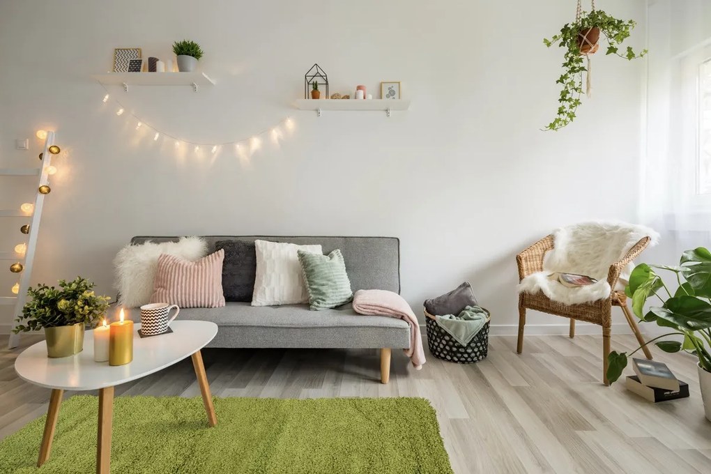 Mono Carpet, Kusový koberec Efor Shaggy 1903 Green, 120x170, zelená, ložnice