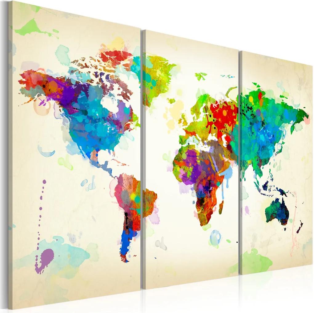 Obraz - All colors of the World - triptych - 60x40