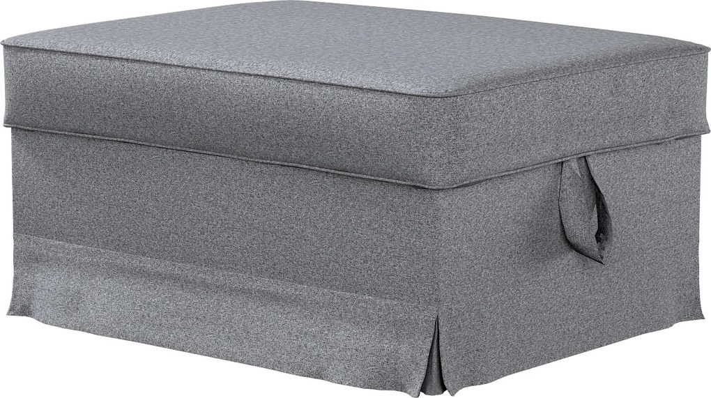 Potah na podnožku Ektorp Bromma barva šedá látka pletený vzor