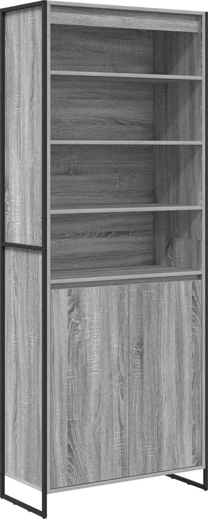 Vysoké skříně Šedá Sonoma 79 x 36 x 200 cm Kompozitní dřevo 3403043