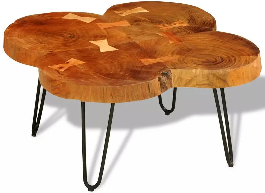 Konferenční stolek Omaha z masivního dřeva - 35 cm - 4 špalky