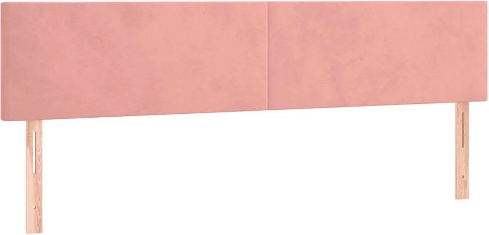 Box spring postel s matrací růžová 120x190 cm samet 3270462