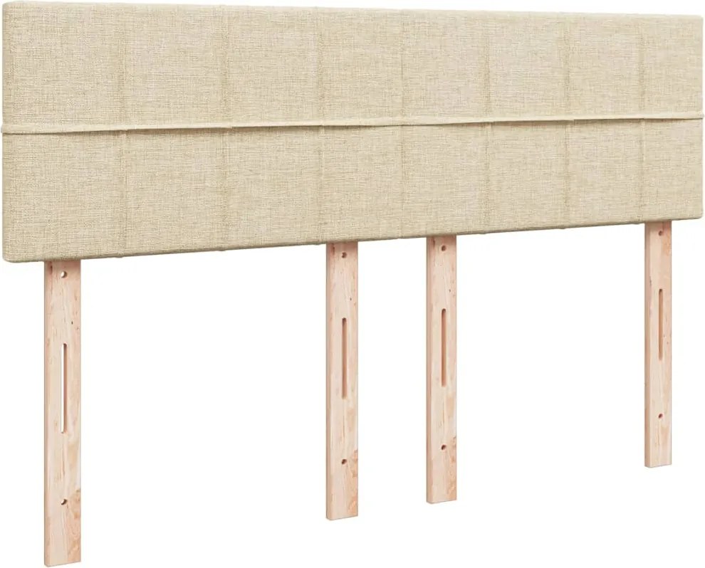 Box spring postel s matrací krémová 140x200 cm textil 3288216