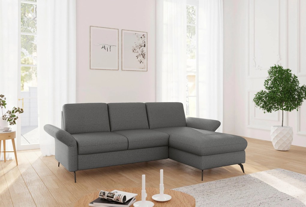 XXXLutz ROHOVÁ SEDAČKA, textil, tmavě šedá Sit & More - Sedací soupravy - 00014401614D
