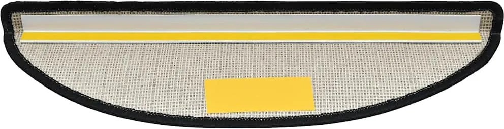 Schodové rohože 30 ks 56 x 17 x 3 cm antracitové půlkulaté 3365733
