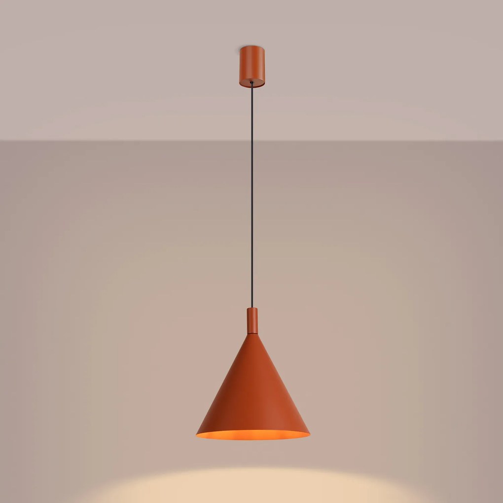 Sollux Lighting Závěsné svítidlo NOX 25 okrově červené